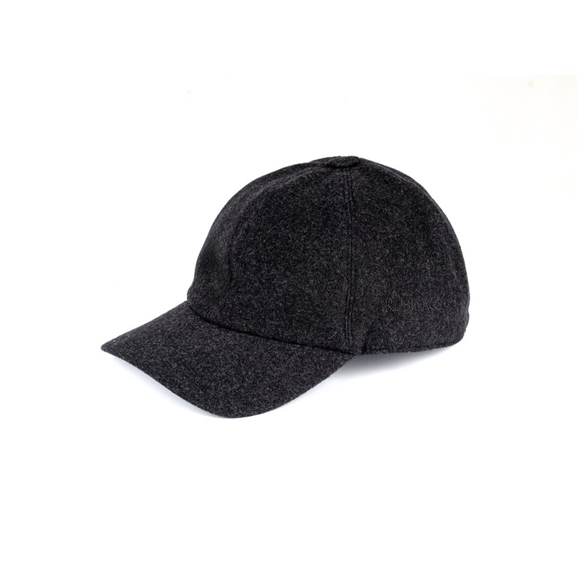 Rubinacci Cap in Skyfall Wool – Dark Grey Luxury